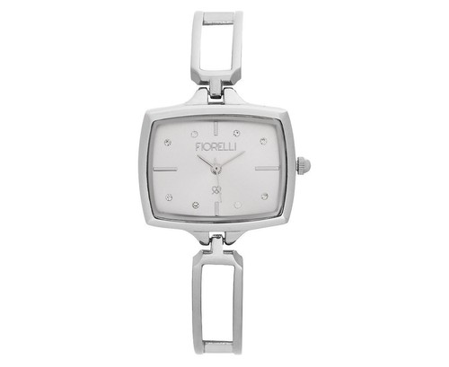 Fiorelli Woman's Crystal Bracelet Watch Silver/White Perugia Quartz ...