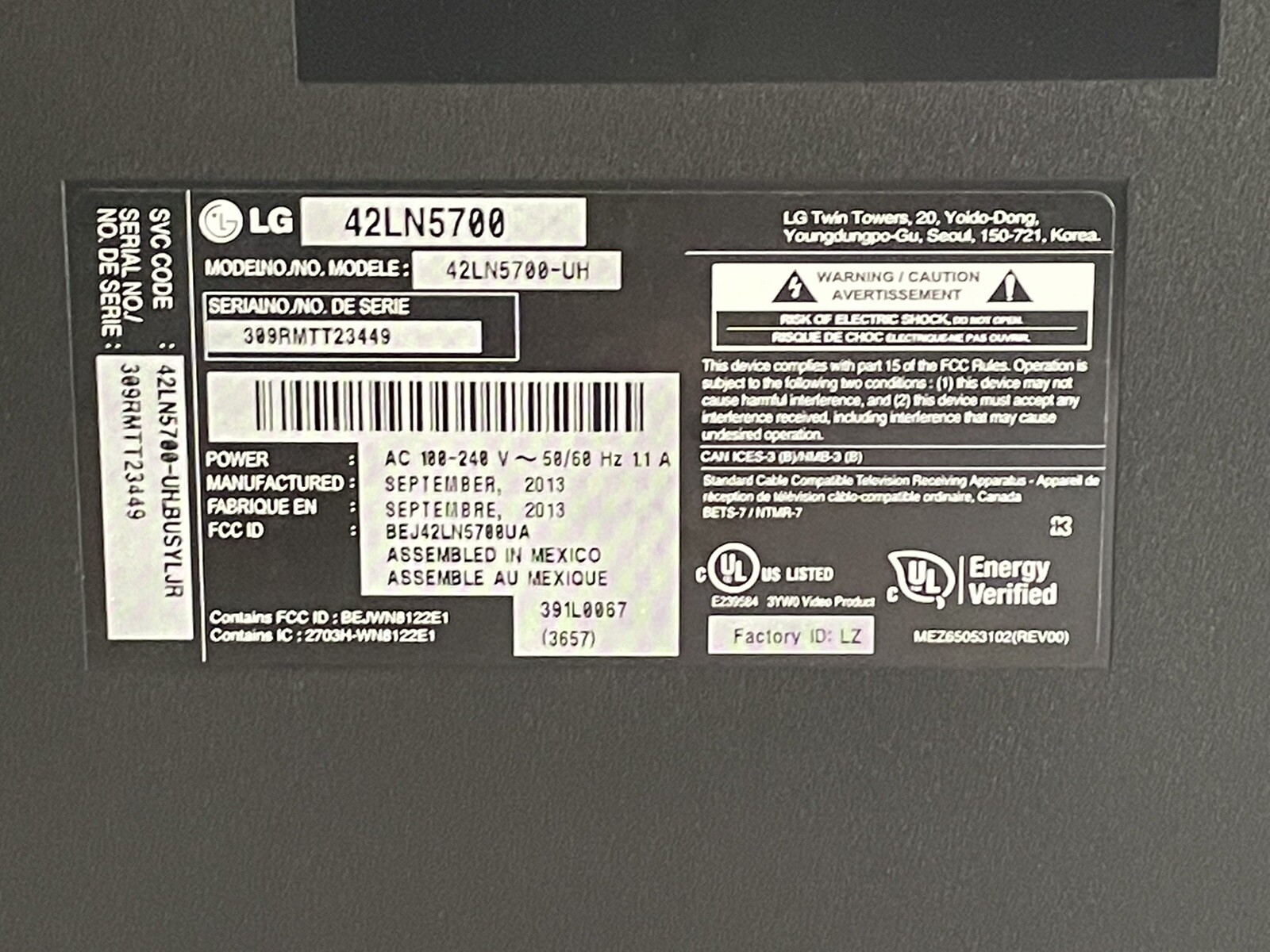 lg 42 inch smart tv 42LN5700 | eBay