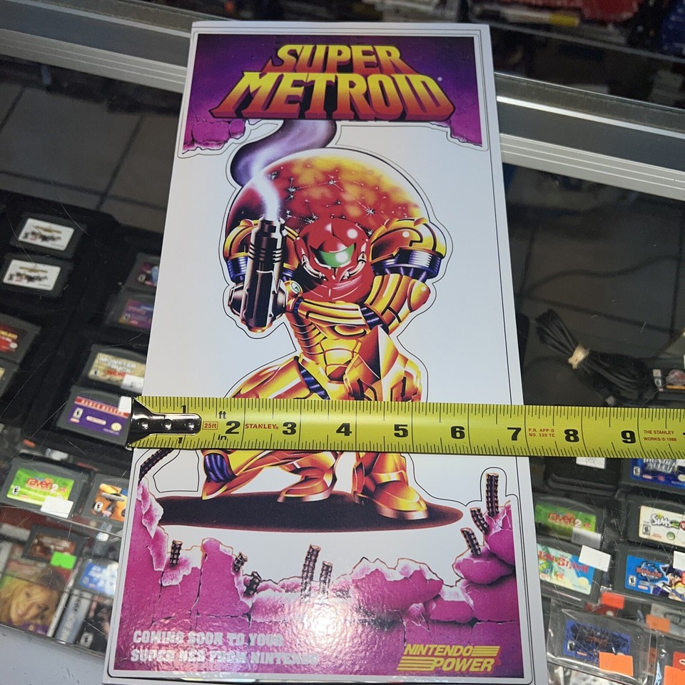 Super Metroid Snes Countertop Standee 662248902012| eBay