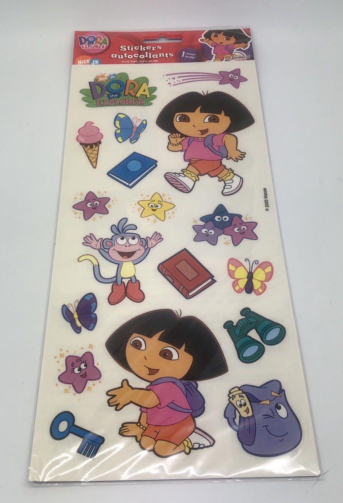 Dora The Explorer Stickers Autocollants Nick JR 2003 Scrapbook Craftes ...