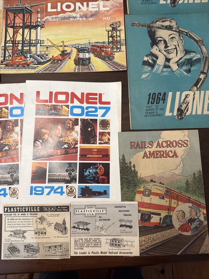Original Lionel Trains Post War 1950's 60s 70’s Catalogs Magazines Lot ...