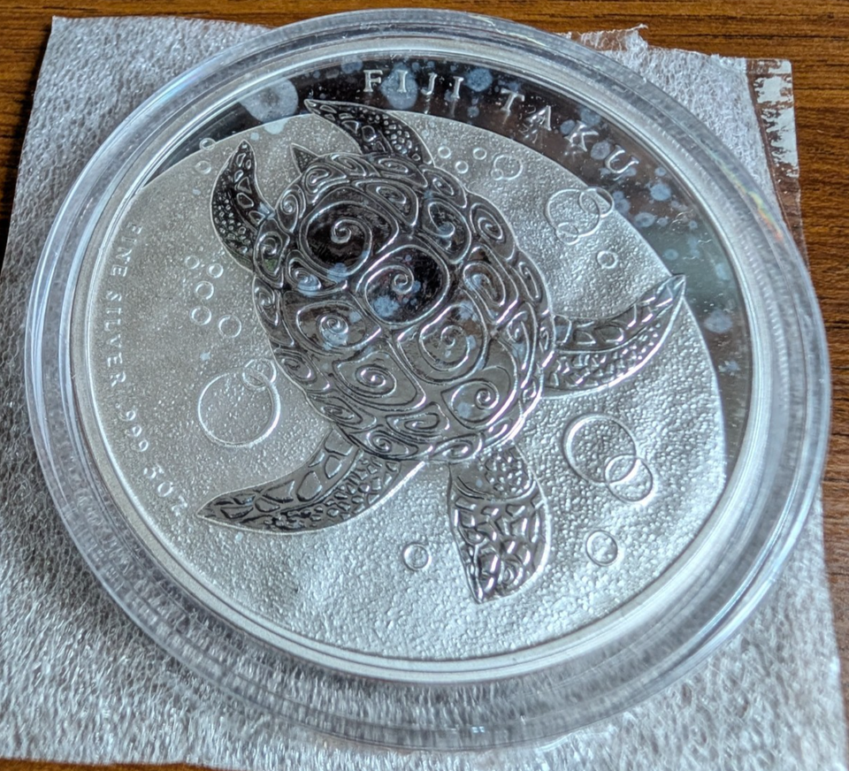 2012 Silver New Zealand Mint 5 oz $10 Fiji Taku .999 Fine Sealed | eBay