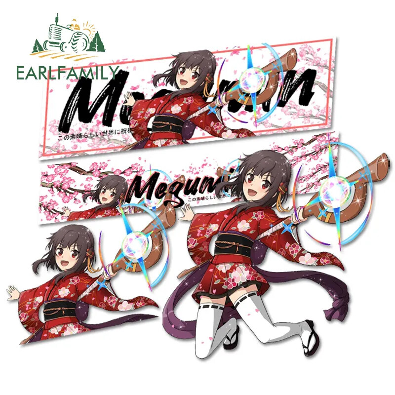 EARLFAMILY 5.1" Kono Subarashii Sekai Ni Shukufuku Wo MEGUMIN Car Anime ...