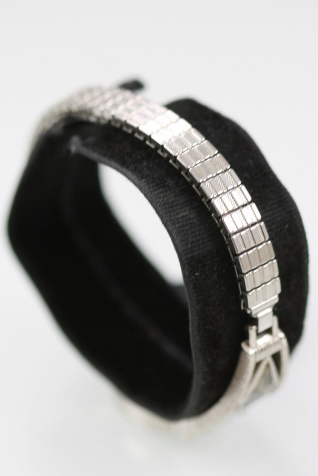 Times Square Women Watch Stainless Steel Silver Stretch WR Battery ...