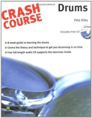 CRASH COURSE "DRUMS" MUSIC BOOK/CD-INSTRUCTIONAL METHOD-BRAND NEW ON ...