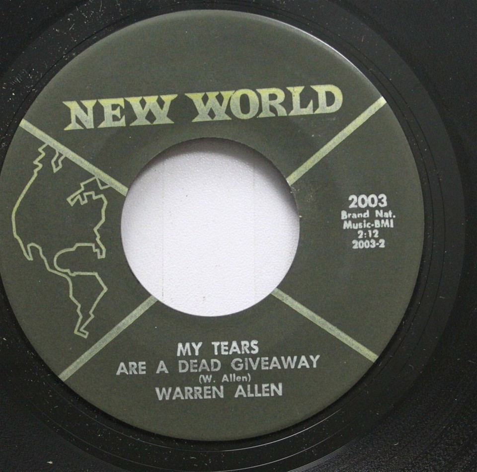 50'S & 60'S Nm! 45 Warren Allen - My Old Home Town / My Tears Are A ...