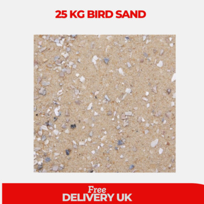 Unipac 25KG Aviary Bird Cage Sand with Oystershell, Calcium & Minerals ...