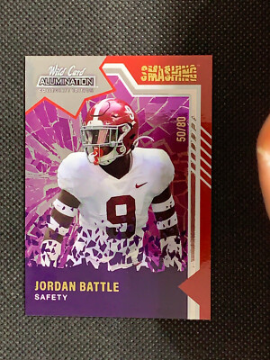 JORDAN BATTLE 2021 Wild Card Alumination Collegiate NIL Prizm Rookie ...
