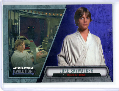 LUKE SKYWALKER - 2016 Star Wars Evolution Purple Lightsaber Insert card ...