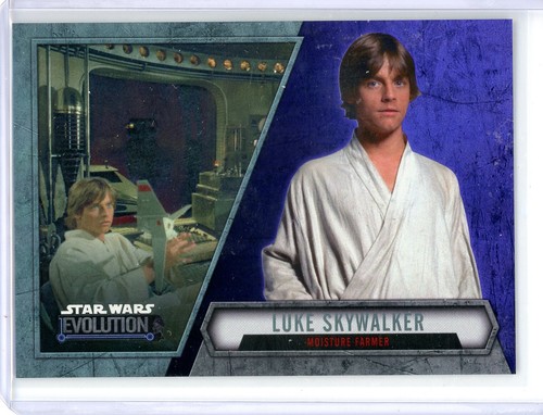 LUKE SKYWALKER - 2016 Star Wars Evolution Purple Lightsaber Insert card ...