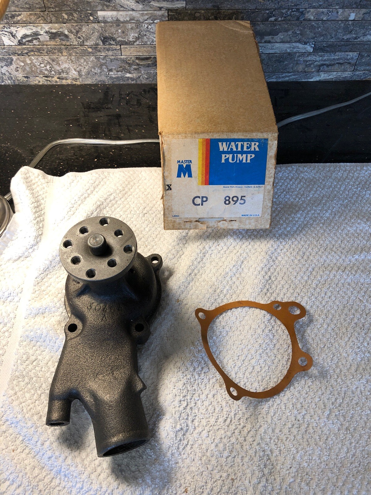 NOS Master CP895 Water Pump 1970-74 Firebird Trans Am L6 250 L Head ...