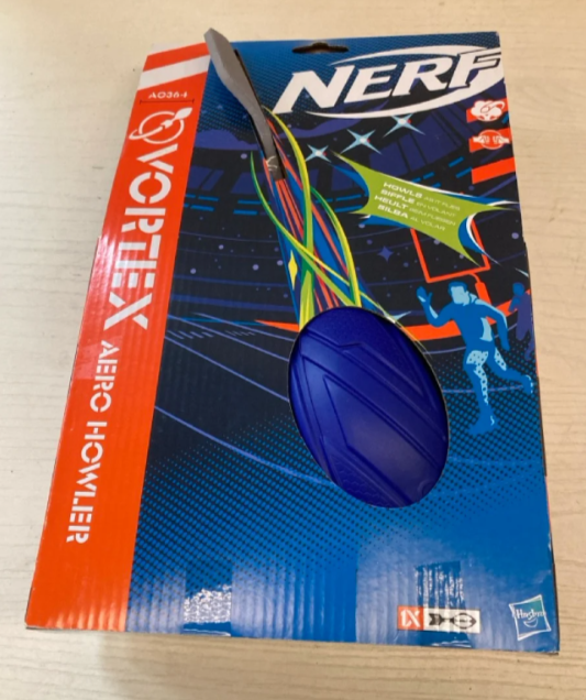 Nerf Vortex Aero Howler Blue Fun Garden Throwing Game -Whistle Throw ...