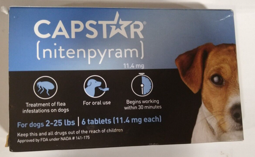 Capstar Nitenpyram 6 Tablets For Dogs 2-25 LBS | eBay