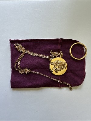 Vintage Avon Keepsake Rose Convertible Pendant Necklace Key Ring 1886 ...