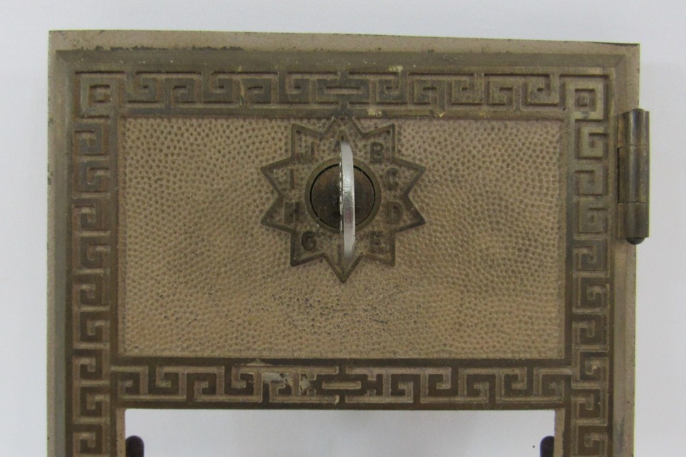 Post Office Mailbox Box Door w/ Lock & Key 1967 American Device EZ ...
