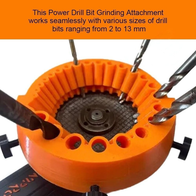 Angle Grinder Drill Bit Sharpener Tool for 2-13mm Bits Power Grinding ...
