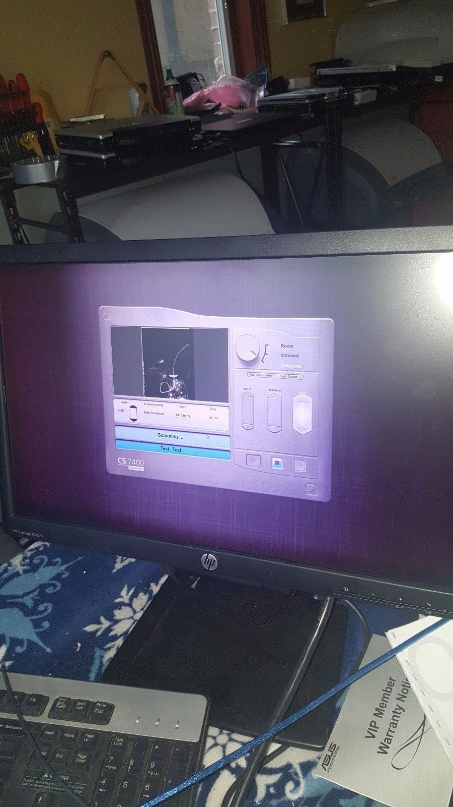 x-ray panoramic dental CR reader Kodak CR 7400 carestream 2017 software ...