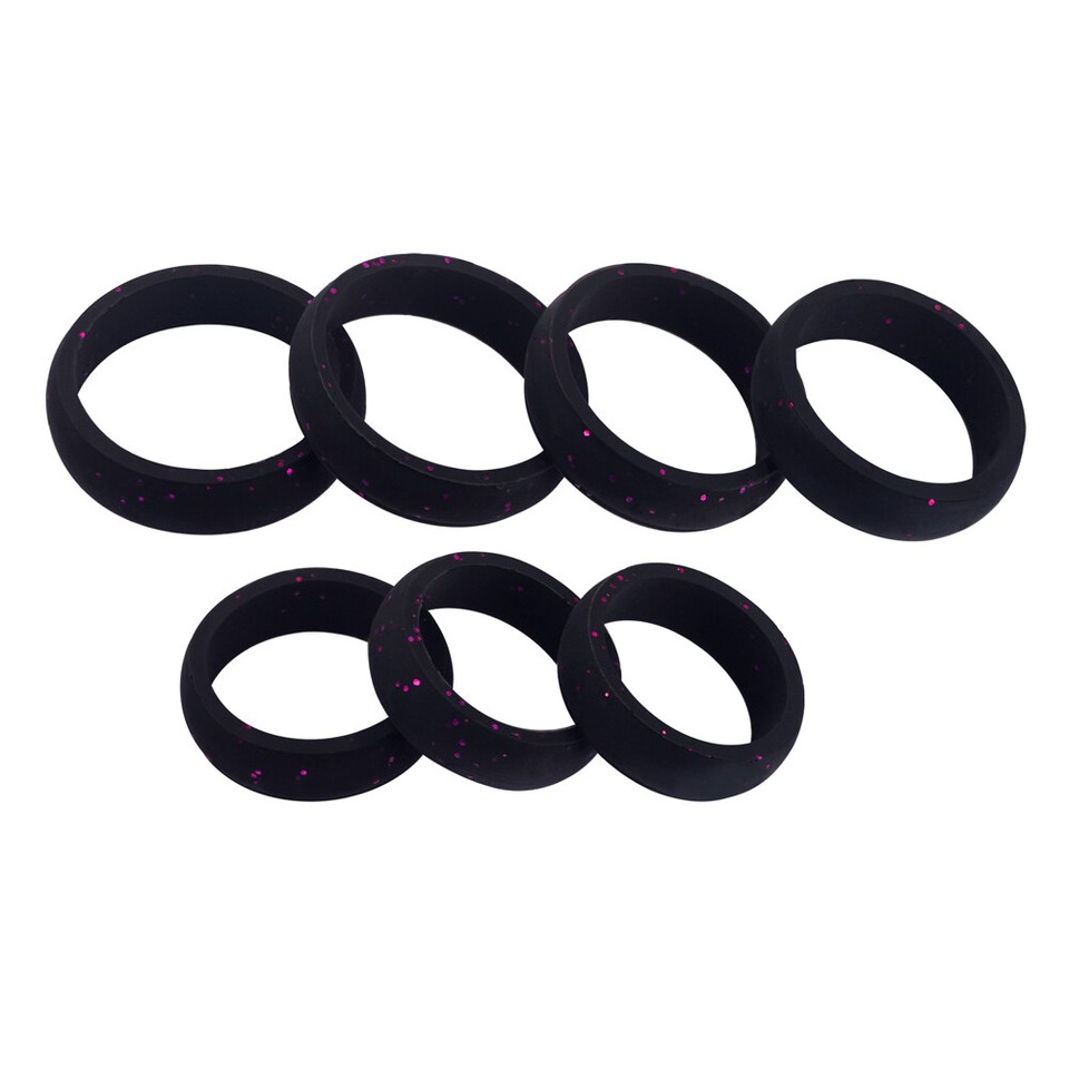 1pc Medical Silicone Finger Ring For Men Women Soft Rubber Wedding ...