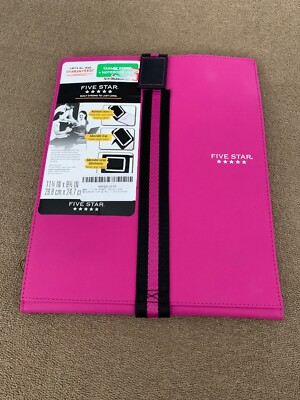 Five Star Tablet & Notebook Carry All - Pink/Purple 11.75”x9.75” (CC ...