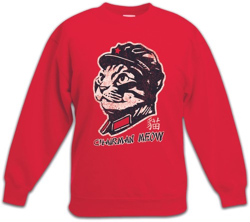 Chairman Meow Kids Boys Girls Pullover Mao Cat Communist Communism ...