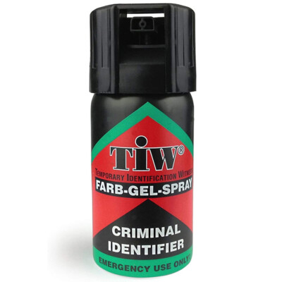 Self Defence Spray Red Dye Criminal Identifier Paint 4m Spray Farb Gel ...