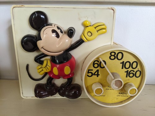 Vintage Mickey Mouse Night Light Radio Pie Cut Eyes | eBay