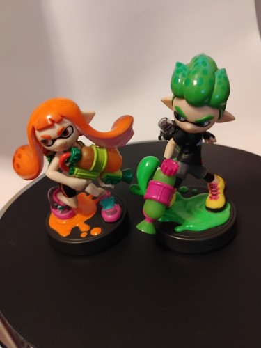 Nintendo Splatoon 2 amiibo lot - Pink Inkling, Green Inkling, | eBay