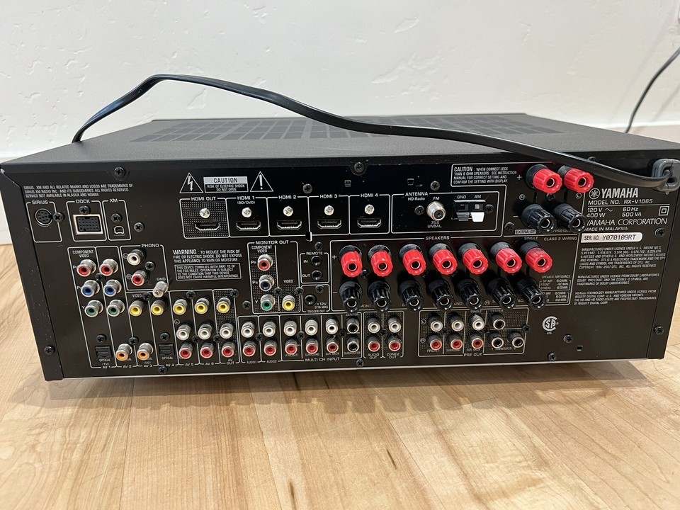 FULLY TESTED Yamaha RX-V1065 Natural Sound HDMI Home Theater Receiver ...