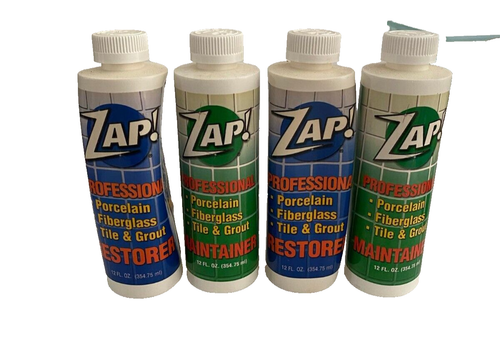 ZAP! Professional Cleaner Porcelain Fiberglass Tile Maintainer Restorer ...