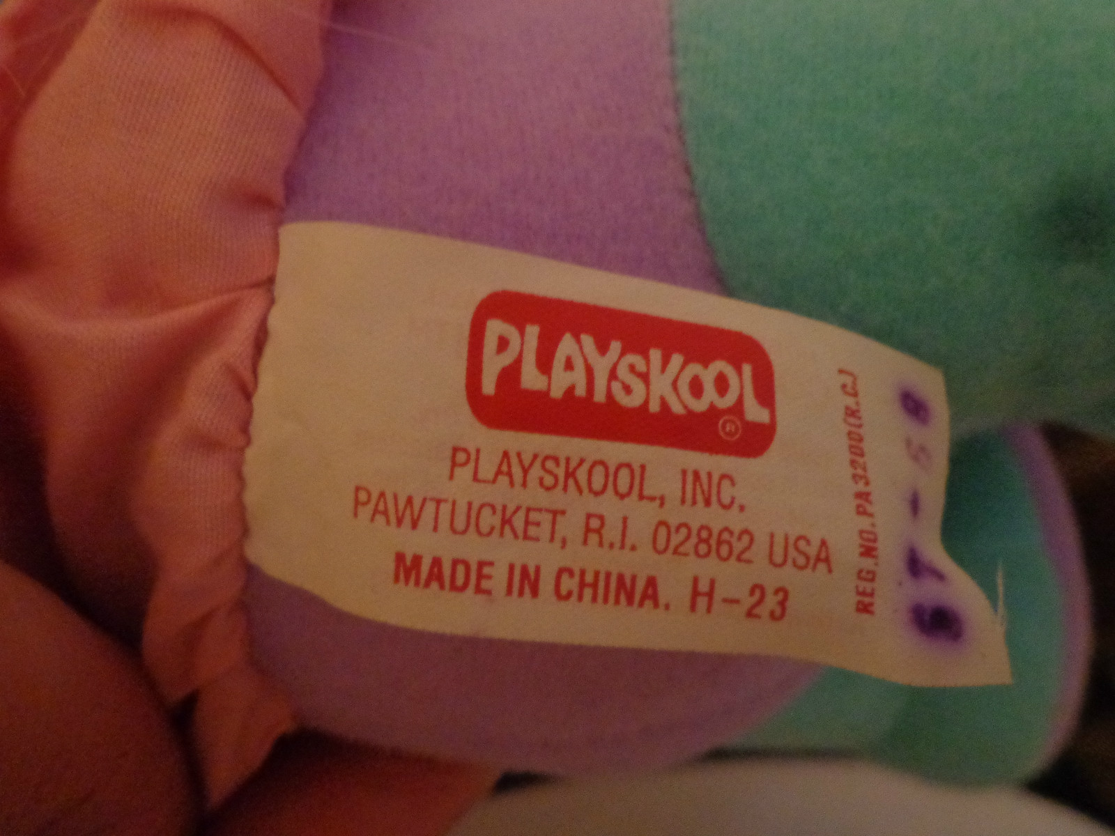 1989 Playskool Hobnobbins Cousin Rah Rah Plush Doll Troll Blue Face ...