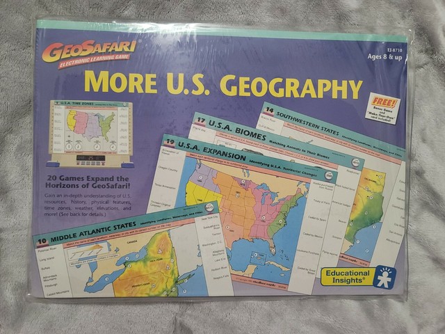 GeoSafari Learning Lessons Ei-8710 More US Geography 1989 for sale ...