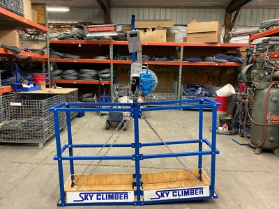 FOLD UP WORK CAGE SKYCLIMBER W/COMPACT AIR MOTOR - REFURBISHED | eBay