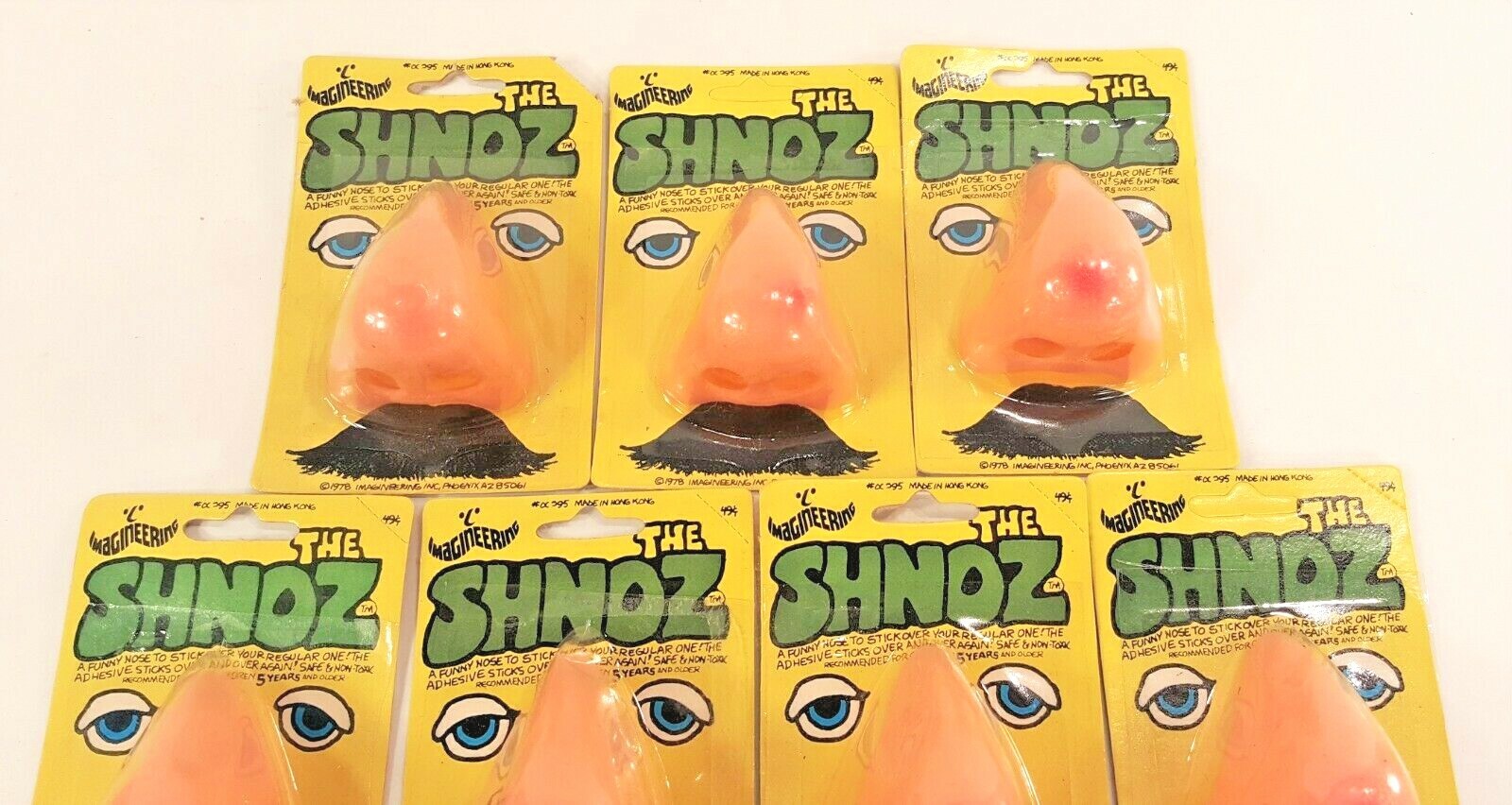 LOT OF 7 VINTAGE NEW 1978 IMAGINEERING THE SHNOZ JOHNSON SMITH ...
