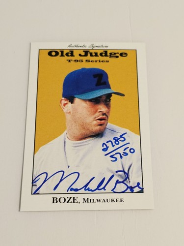 1996 Signature Rookies Old Judge Signatures #7 Marshall Boze ...