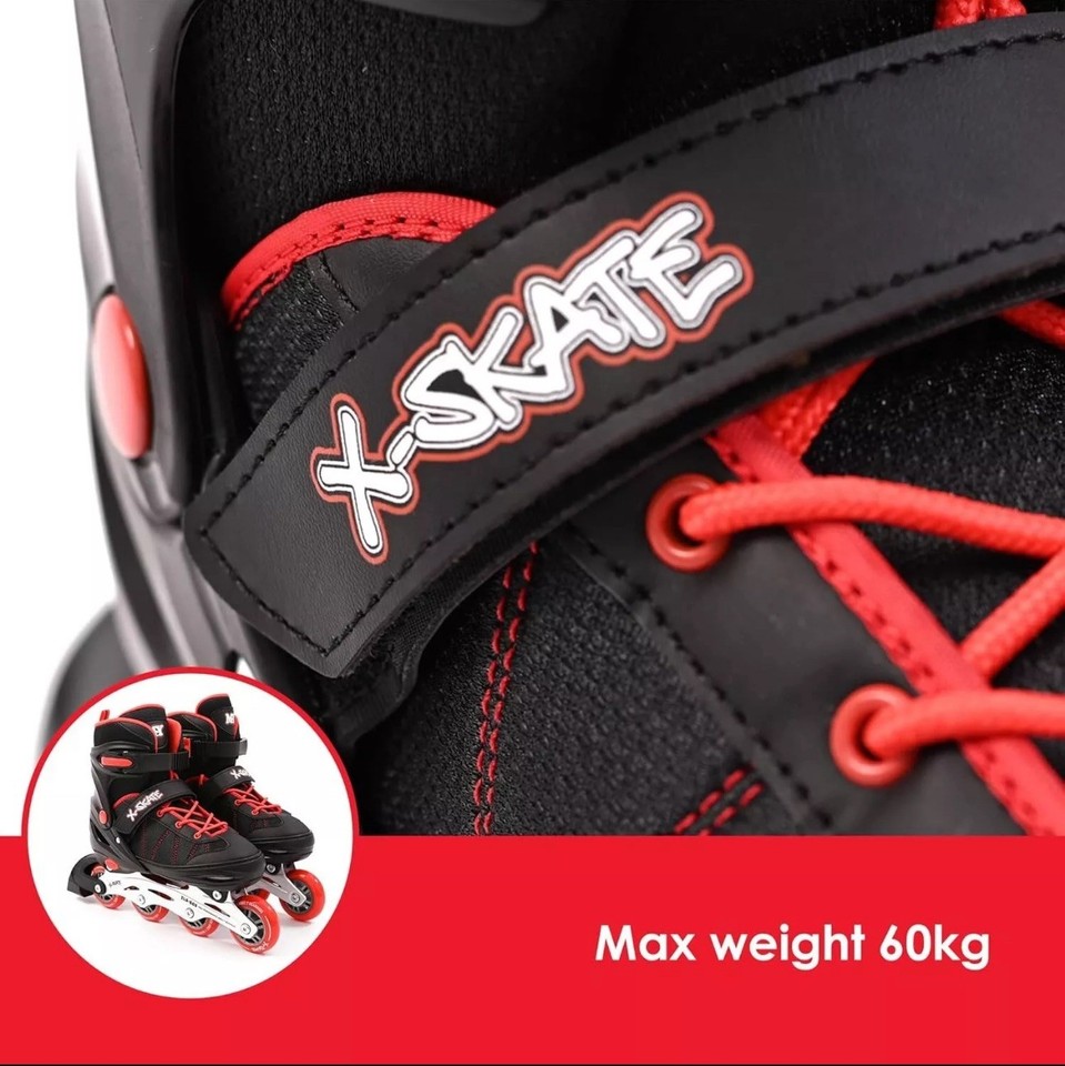 Kids Adjustable Inline Roller Skates UK 5-7 – M.Y X-Skate Roller Boots ...