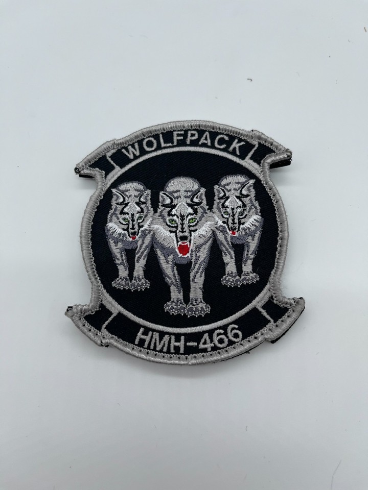 HMH-466 Wolfpack (3 Wolves) Patch – With Hook and Loop | eBay