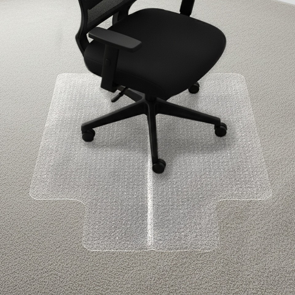 Rolling Chair Mat for Carpet Protection, 48"L x 36"W x 0.09"Th, PVC ...