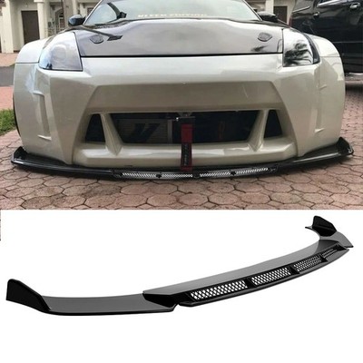 Car Front Bumper Splitter Lip Diffuser Spoiler Gloss Black For Nissan ...