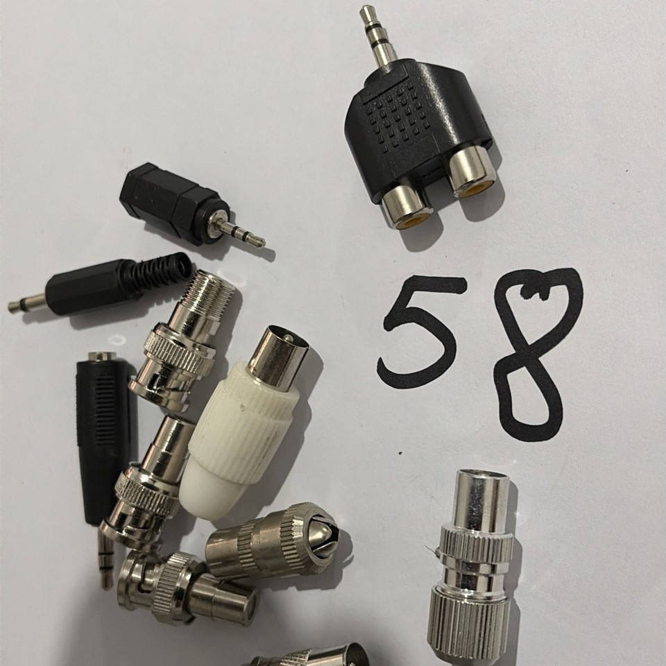 Multi Plugs Sockets Aerial Audio Tv Adapters Lots | eBay UK