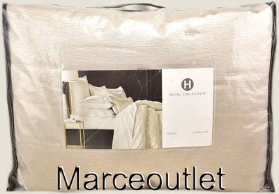 Hotel Collection Glint FULL / QUEEN Quilted Coverlet & Pillowshams Set ...