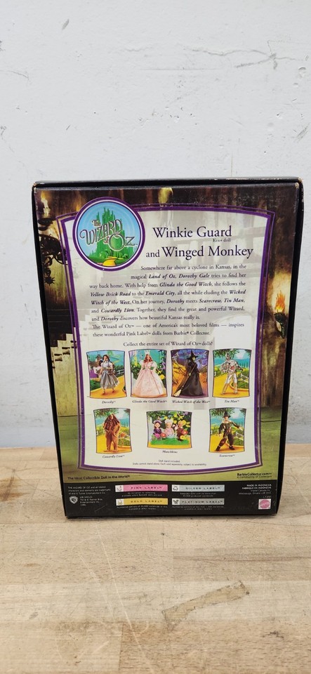 WIZARD OF OZ WINKIE GUARD & WINGED MONKEY BARBIE PINK LABEL #L1291 NEW ...