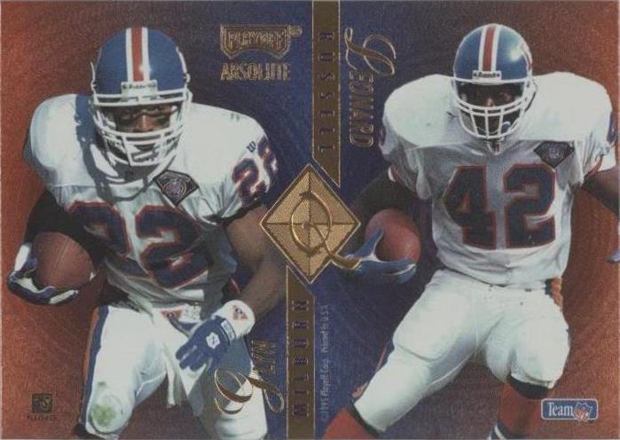 1995 Playoff Absolute Derek Russell Glyn Milburn Leonard Russell #Q20 ...