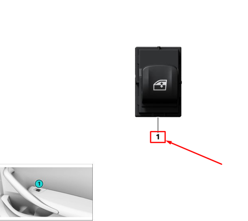 NEW BMW 5 TOURING G31 REAR DOOR WINDOW CONTROL SWITCH 61319327031 | eBay