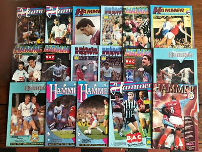 Collection of West Ham Utd Home Programmes 1984-93 | eBay UK
