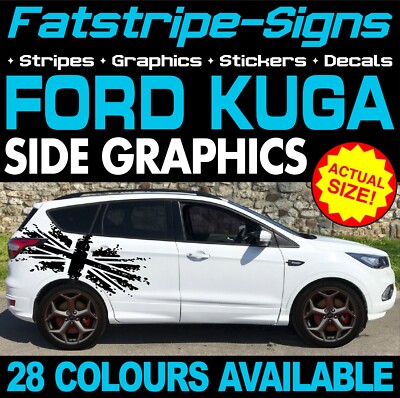 to fit FORD KUGA GRAPHICS STRIPES STICKERS DECALS CAR VINYL TITANIUM X ...