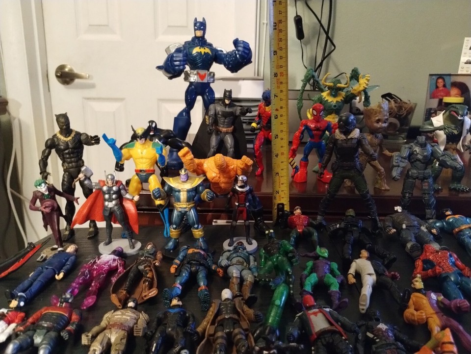 Marvel & DC Comics Action Figures Lot Many Great Pieces And A Few ...
