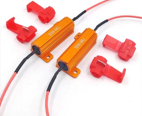 2pcs Load Resistor 50W 6RJ LED Decoder Fix Error Code Hyper Flash Turn ...