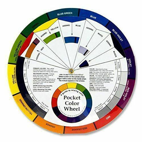 Colour Wheel Artist Learning Guide Easy Colour Mixing Painting Tool ...