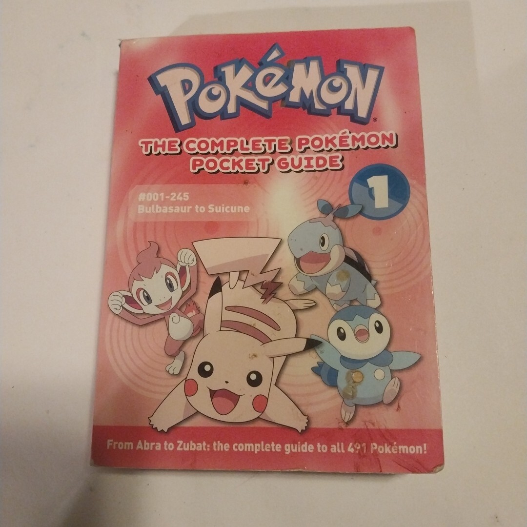 The Complete Pokemon Pocket Guide: Vol. 1 (2008) Bulbssaur Suicune Abra ...