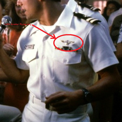 FANCY DRESS HALLOWEEN COSTUME MOVIE PROP: Top Gun Naval Aviator Flying ...